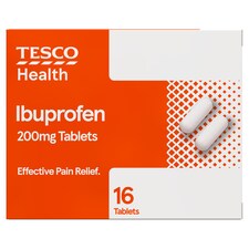 Tesco Ibuprofen 200Mg 16 Tablets - Tesco Groceries