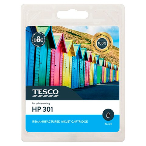 Tesco HP301 Remanufactured Black Printer Ink Cartridge - Tesco Groceries