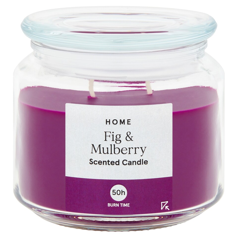 Tesco 317G Scented Candle Fig & Mulberry - Tesco Groceries