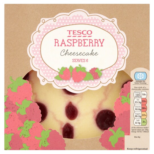 Tesco Raspberry Cheesecake 540G - Tesco Groceries