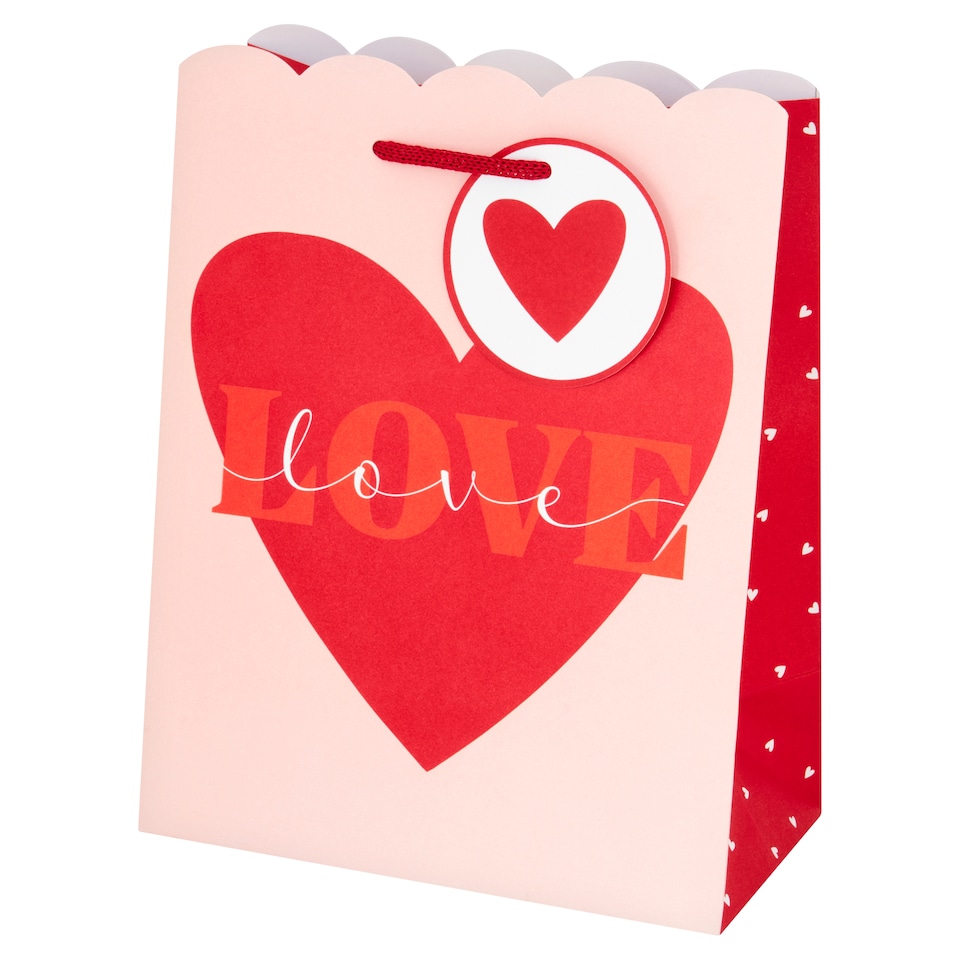 Tesco Valentines Medium Gift Bag - Tesco Groceries