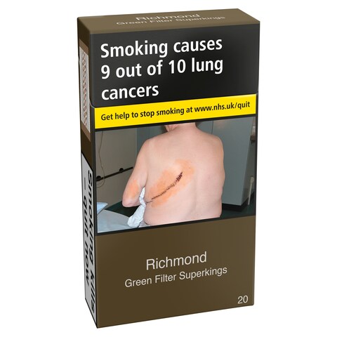 Richmond Green Filter Superkings 20 Pack - Tesco Groceries