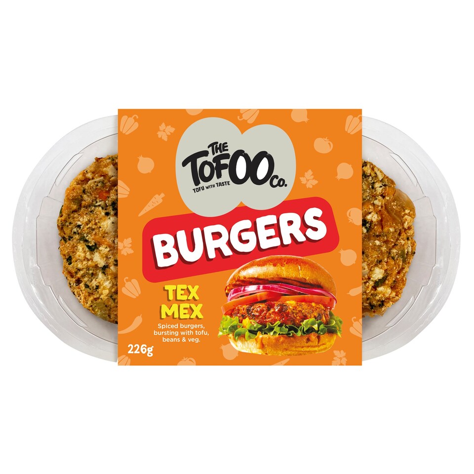 The Tofoo Co. Tex Mex Burgers 226g - Tesco Groceries