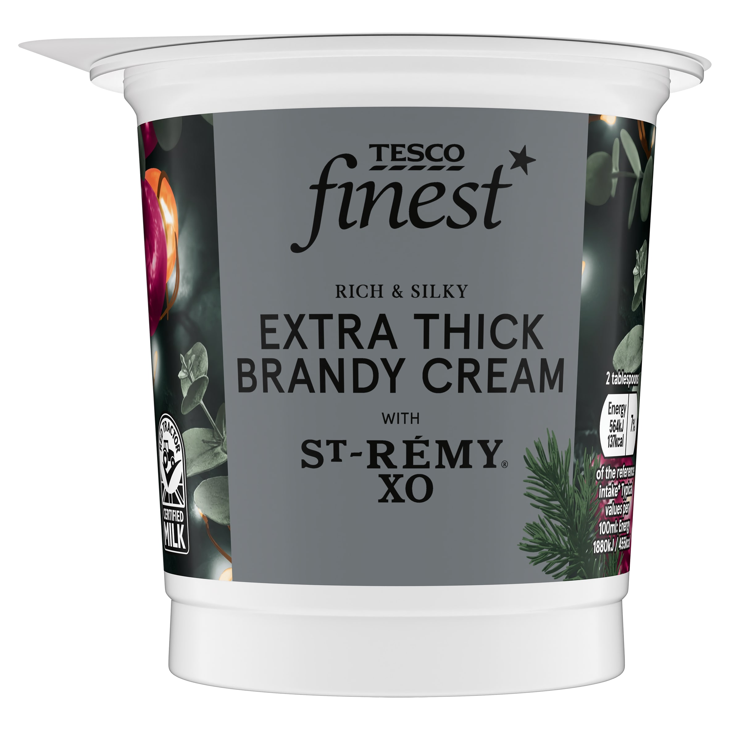 Tesco Finest Really Thick Brandy Cream 250ml - Tesco Groceries