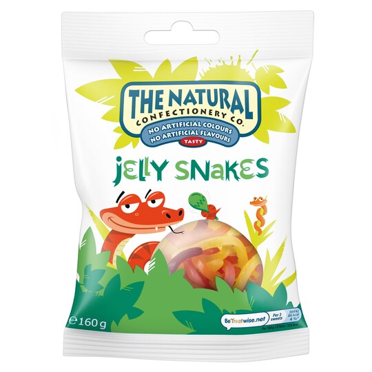 Natural Confectionery Co Jelly Snakes 160G - Tesco Groceries