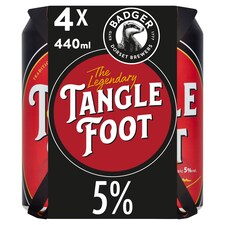 Badger Tangle Foot Traditional Golden Ale 4 X 440Ml - Tesco Groceries