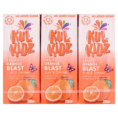 Kul Kidz Tropical Juice 3x200ml - Tesco Groceries