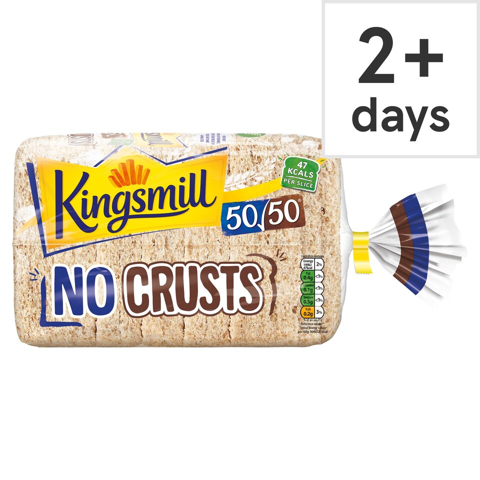 Kingsmill 50/50 No Crusts Bread 400G - Tesco Groceries