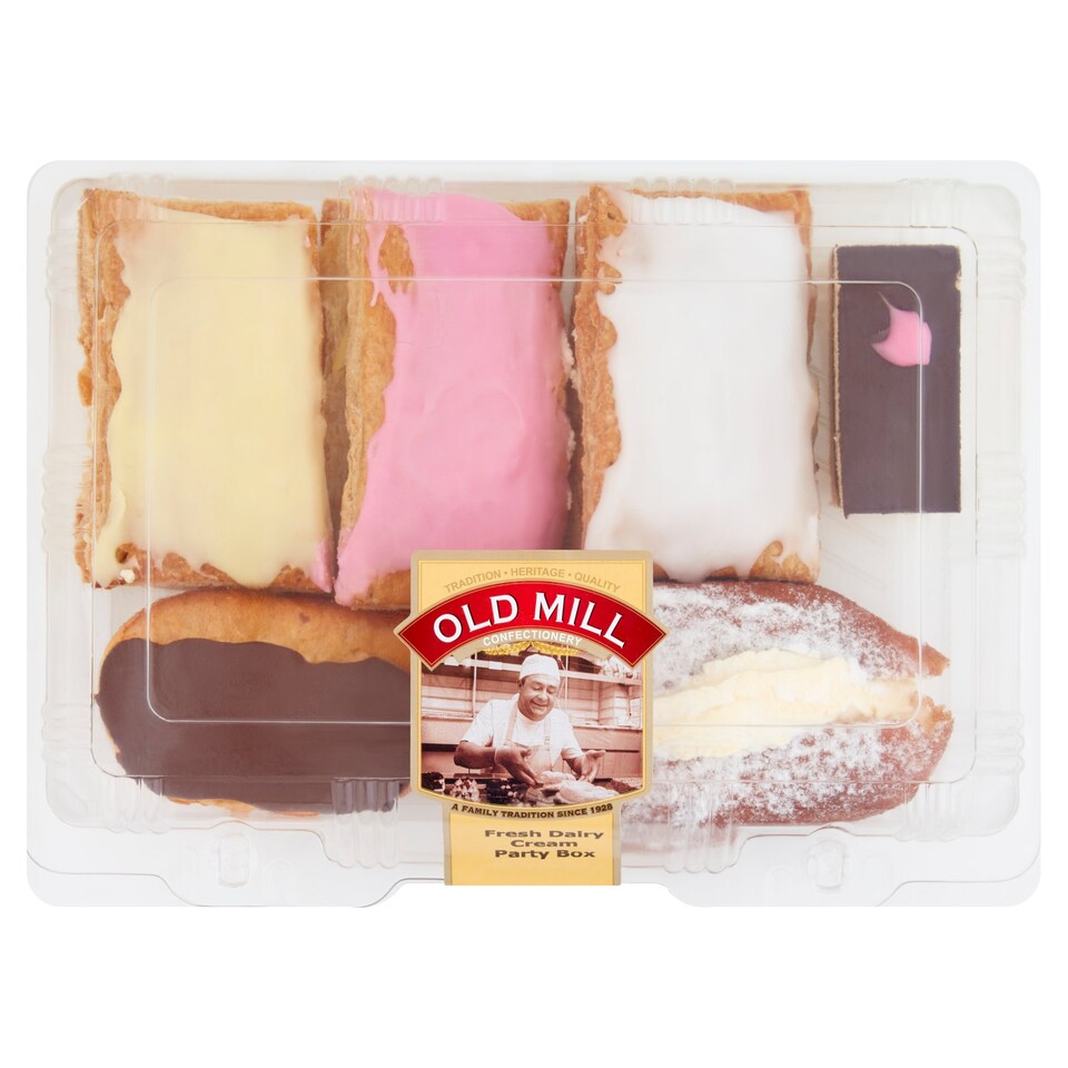 Old Mill Fresh Cream Cake Party Box 440G - Tesco Groceries