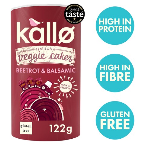 Kallo Beetroot Veggie Cakes 122g - Tesco Groceries