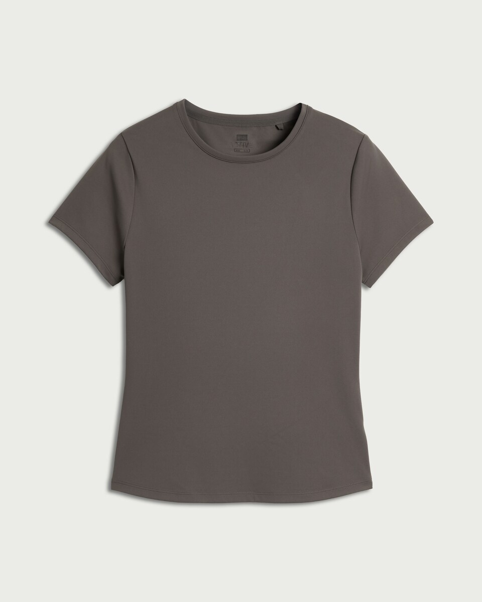 F&F Active EVERYHOUR Short Sleeved T-Shirt in Chocolate - Tesco Groceries