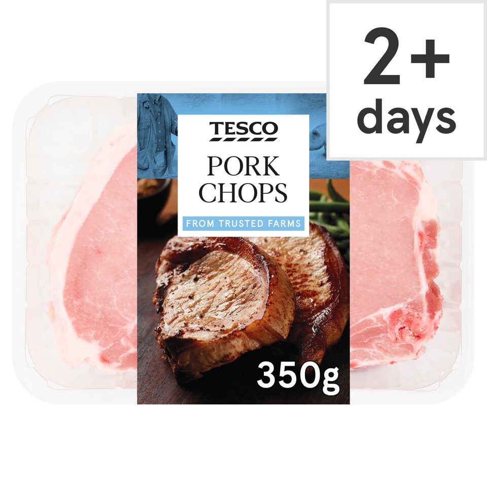 Tesco British Pork Chops 350G - Tesco Groceries