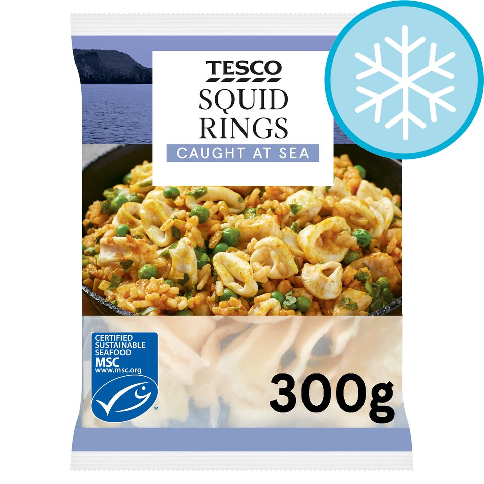 Tesco Raw Squid Rings 300G - Tesco Groceries