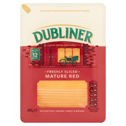 Dubliner Red Cheese Slices 200G - Tesco Groceries
