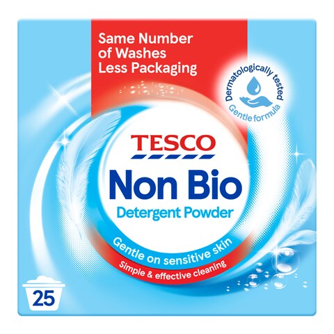 Tesco Non Bio. Washing Powder 25 Washes 1.625Kg - Tesco Groceries