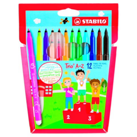 Stabilo Felt-Tip Pens 12 pcs - Tesco Groceries