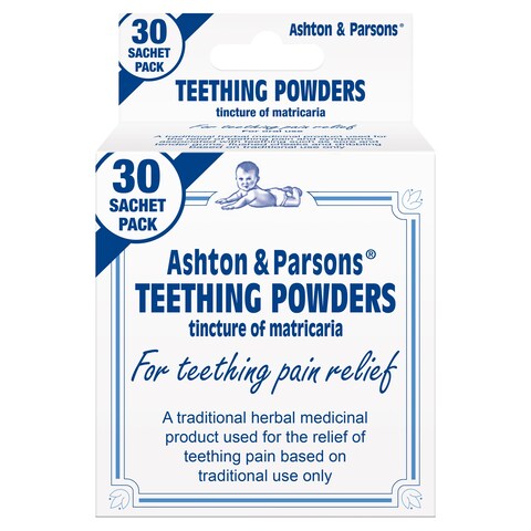 Ashton & Parsons Herbal Teething Powder for Infants Pain Relief - 30s ...