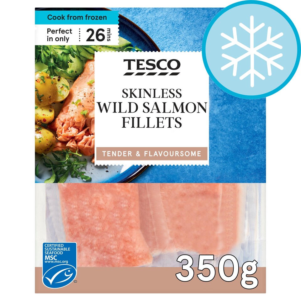 Tesco 4 Wild Salmon Fillets 330G - Tesco Groceries