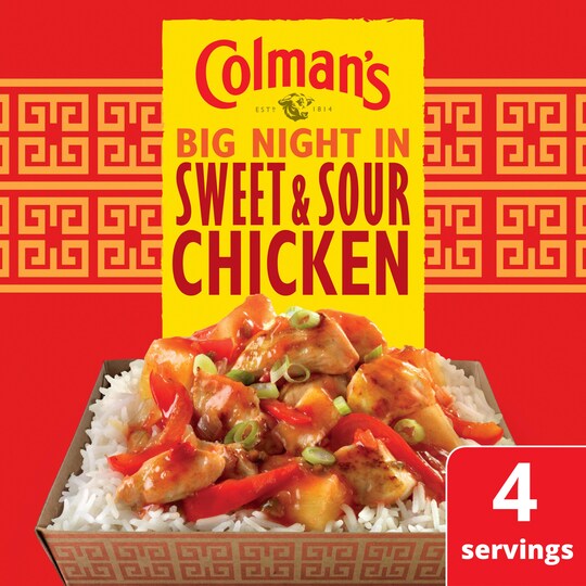 Colmans Sweet And Sour Chicken Recipe Mix 58g Tesco Groceries