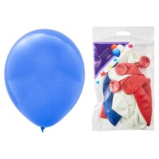 Tesco Red, White & Blue Balloons 10 Pack - Tesco Groceries