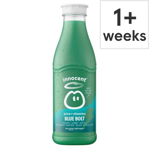 Innocent Plus Blue Bolt Guava & Lime Juice with Vitamins 750ml - Tesco ...