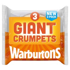 Warburtons Giant Crumpets 3 Pack - Tesco Groceries