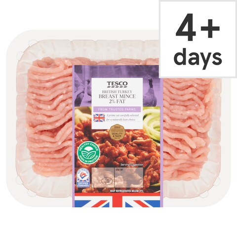 Tesco British Turkey Breast Mince 2% Fat 500G - Tesco Groceries