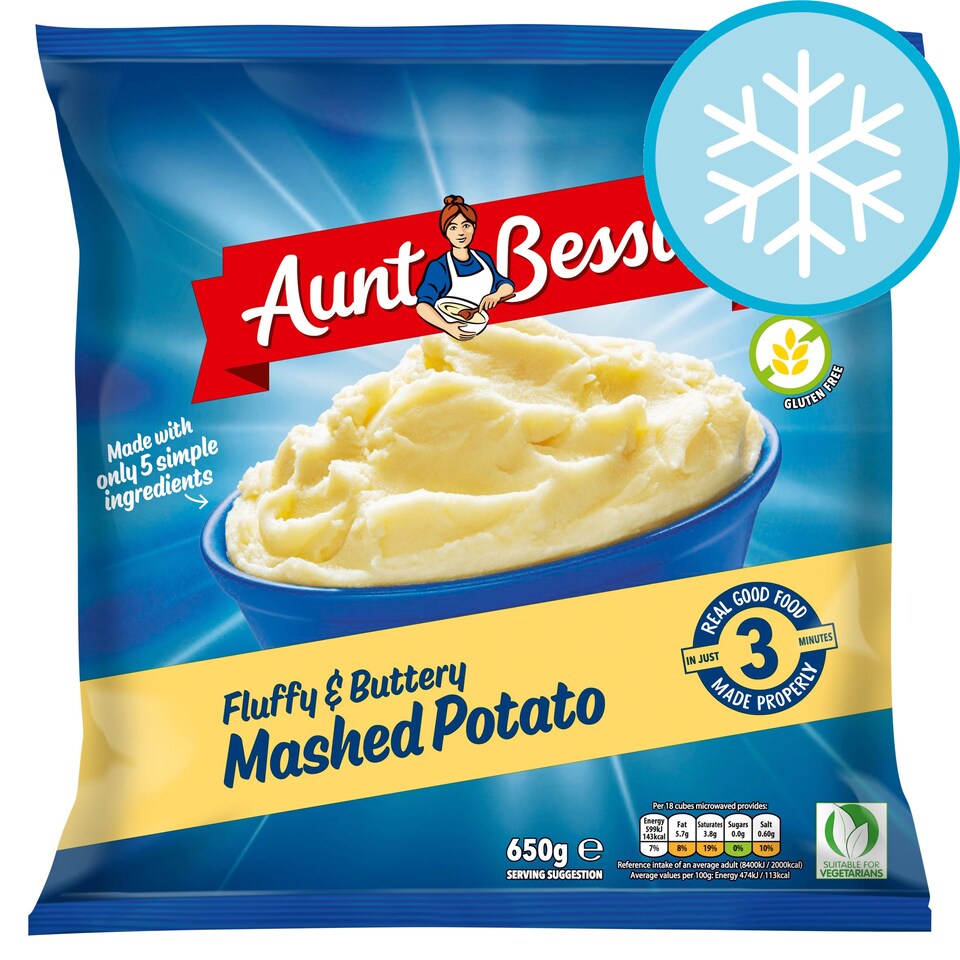 Aunt Bessie's Mashed Potato 650G - Tesco Groceries