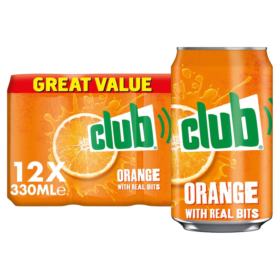Club Orange 12 X 330Ml - Tesco Groceries