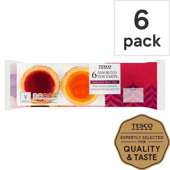 Tesco Assorted Jam Tarts 6 Pack - Tesco Groceries