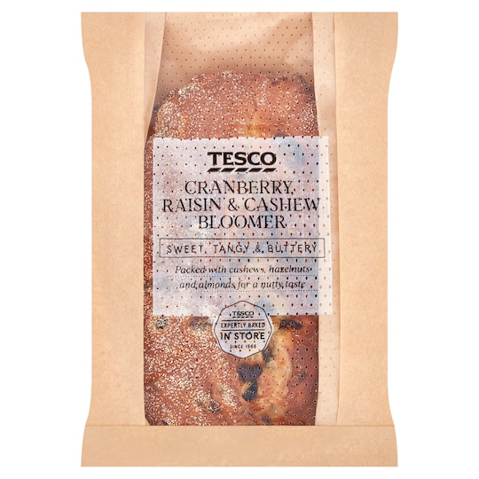 Tesco Cranberry, Cashew & Raisin Bloomer - Tesco Groceries