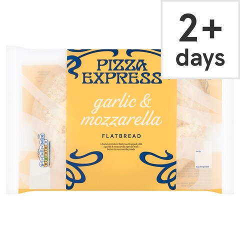 Pizza Express Garlic & Mozzarella Flatbread 290G - Tesco Groceries