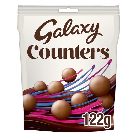 Galaxy Counters Chocolate Pouch 122G - Tesco Groceries
