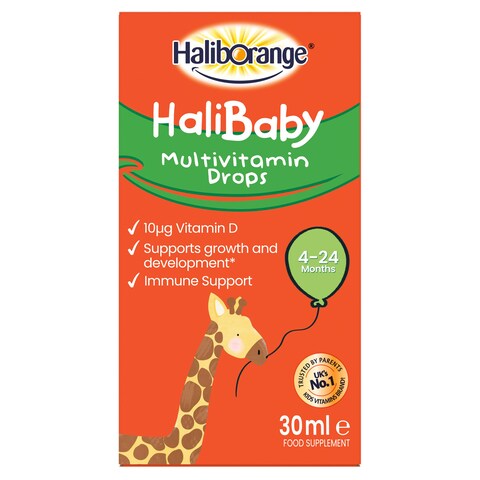 Haliborange HaliBaby Infant Multivitamin Drops 30ml - Tesco Groceries