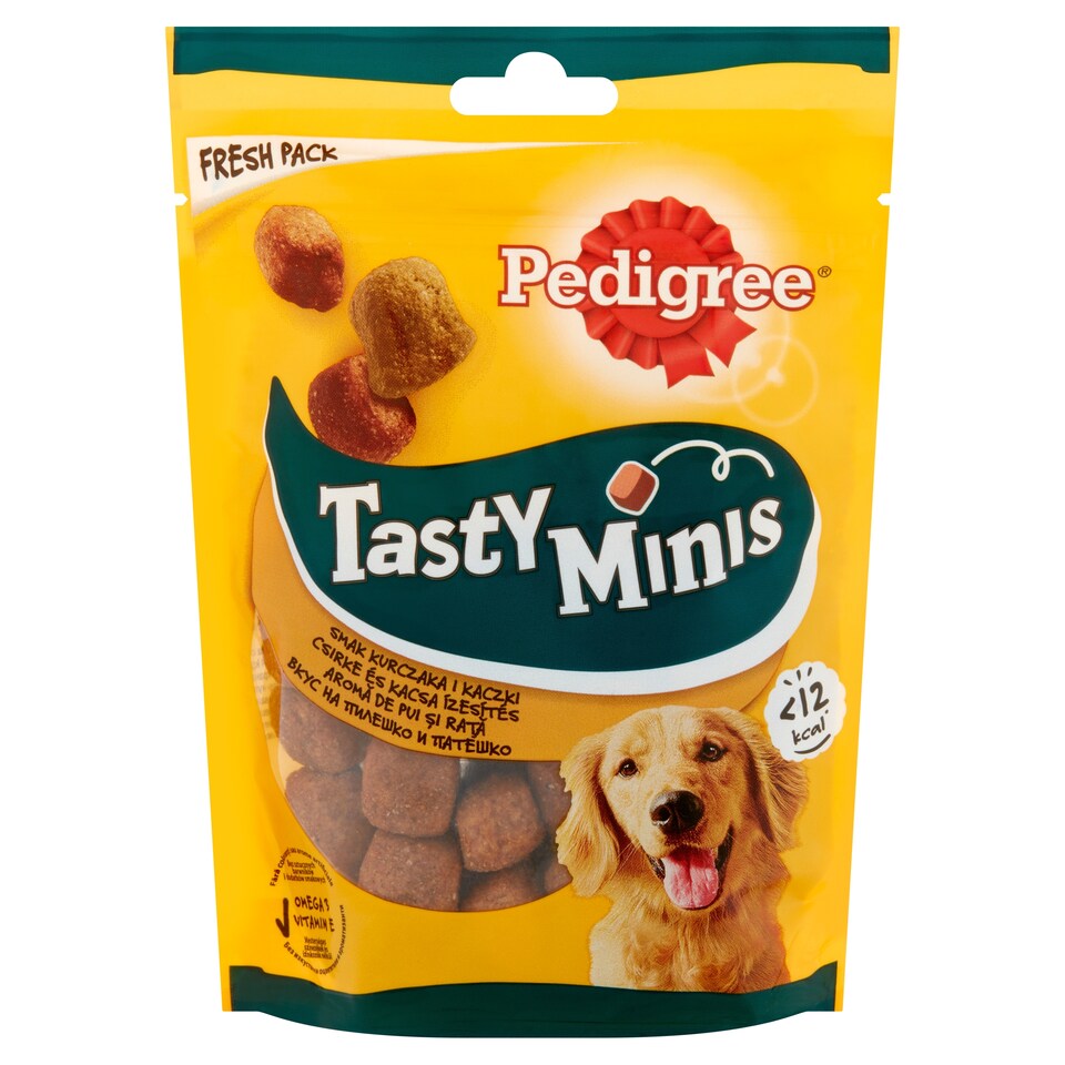 Pedigree Tasty Minis Complementary Pet Food with Chicken and Duck ...