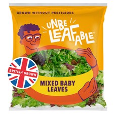 Unbeleafable Mixed Baby Leaves 80g - Tesco Groceries