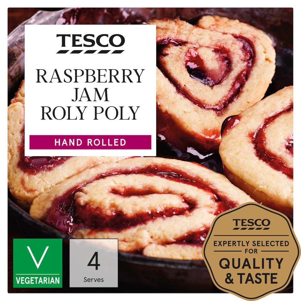 Tesco Raspberry Jam Roly Poly 460G - Tesco Groceries
