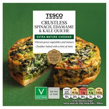 Tesco Crustless Spinach Edamame Kale Quiche 150G - Tesco Groceries