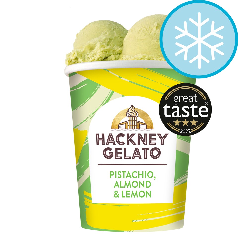 Hackney Gelato Pistachio Almond & Lemon Gelato 460Ml - Tesco Groceries