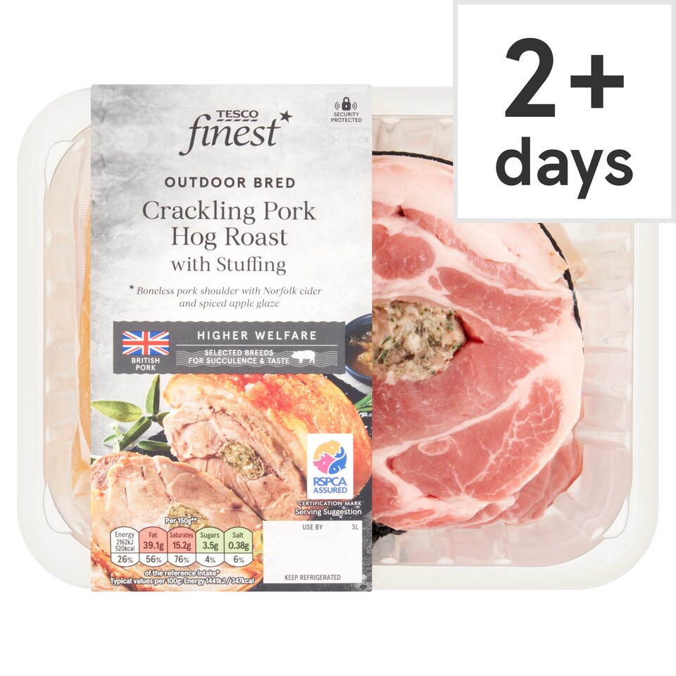 Tesco Finest Pork Crackling Hog Roast with Stuffing 1KG - Tesco Groceries