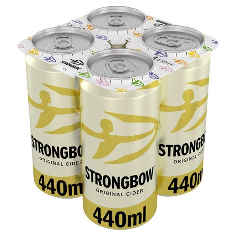 Strongbow Original Cider Can 4x440ml - Tesco Groceries