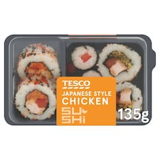 Tesco Japanese Style Chicken Sushi 135g - Tesco Groceries