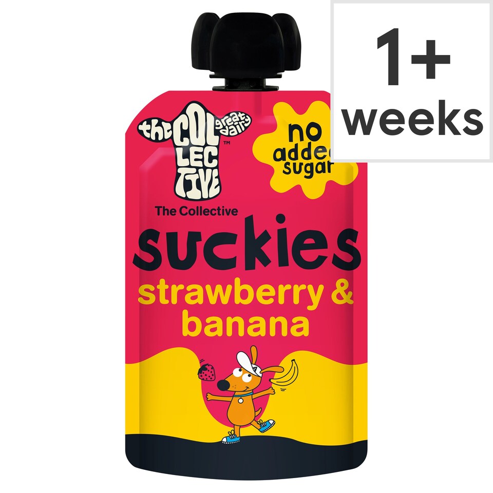 The Collective Suckies Strawberry & Banana No Added Sugar 90G - Tesco ...