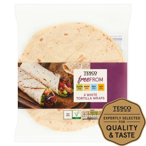 Tesco Free From White Tortilla Wraps 4 pack - Tesco Groceries