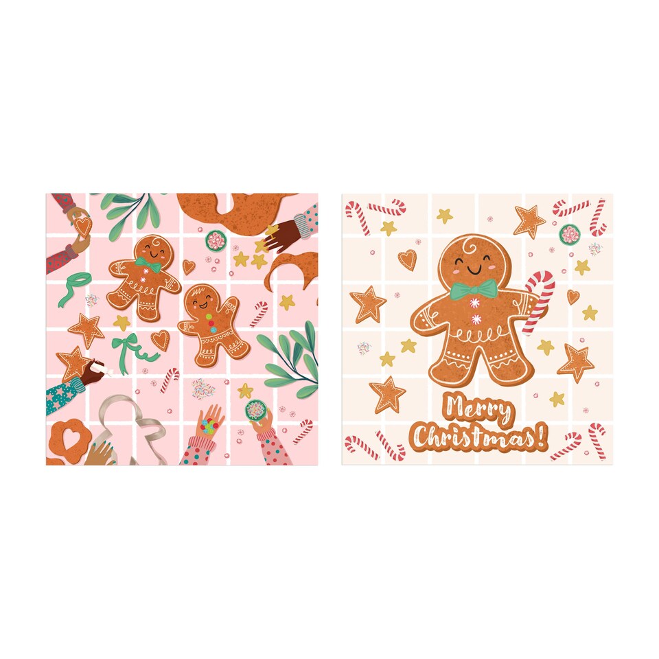 Tesco Gingerbread Man 10 Pack Cards - Tesco Groceries