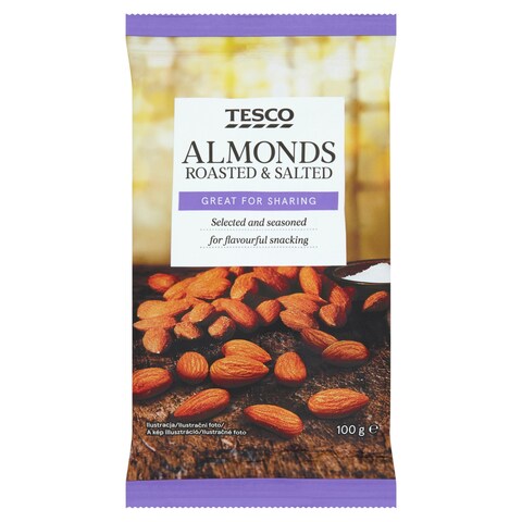 Tesco Roasted and Salted Almonds 100 g - Tesco Groceries