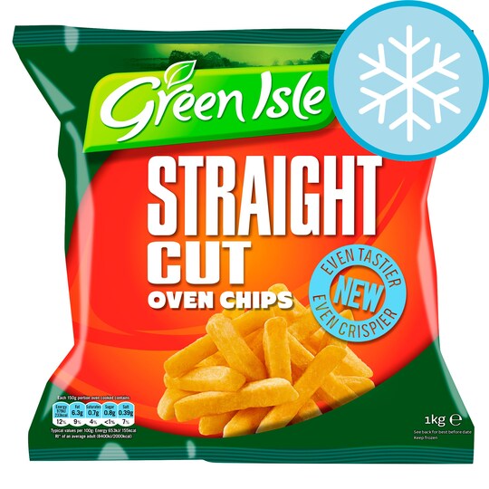 Green Isle Straight Cut Oven Chips 1Kg - Tesco Groceries