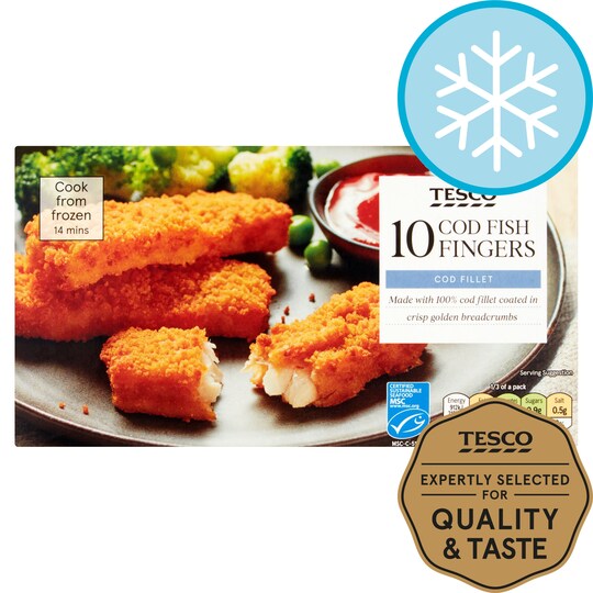 Tesco Cod Fish Fingers 300G - Tesco Groceries