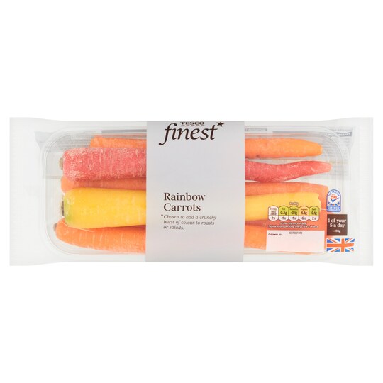 Tesco Finest Rainbow Carrots 450G - Tesco Groceries