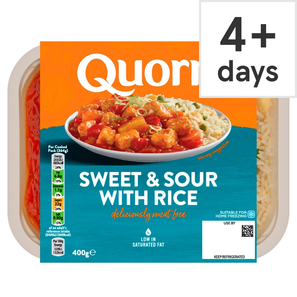 Quorn Sweet & Sour With Rice 400G - Tesco Groceries